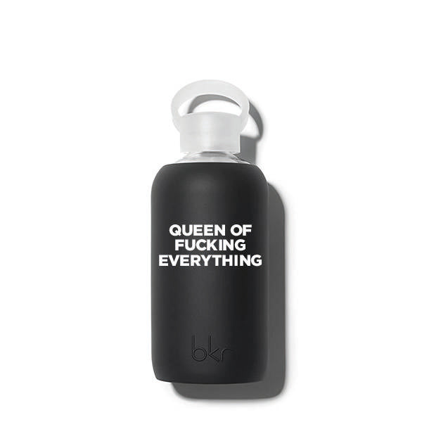bkr | Queen of Everything - Jet 500ml | Glass Water Bottle | Glorious ...